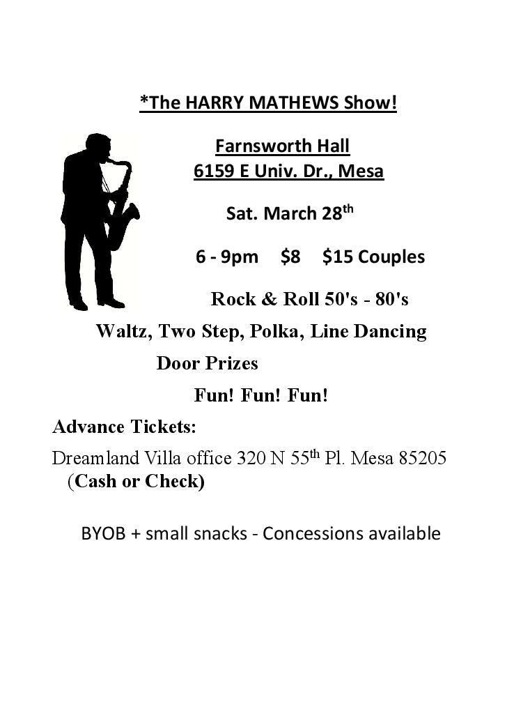 Mar 7 2020 16673 1 Harry Mathews Show March 28 Public Welcome